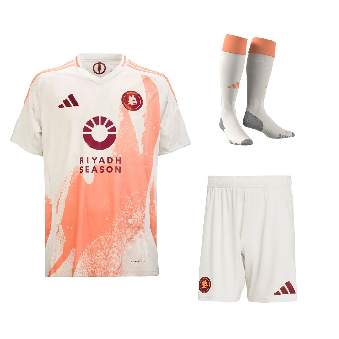 Roma 24/25 Deplasman Forma Şort Konç Set – JoseForma